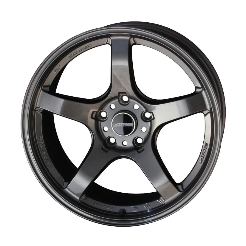 AME TRACER GTV Alloy Wheel 18x8.5 ET45 5x100 Gunmetal Black