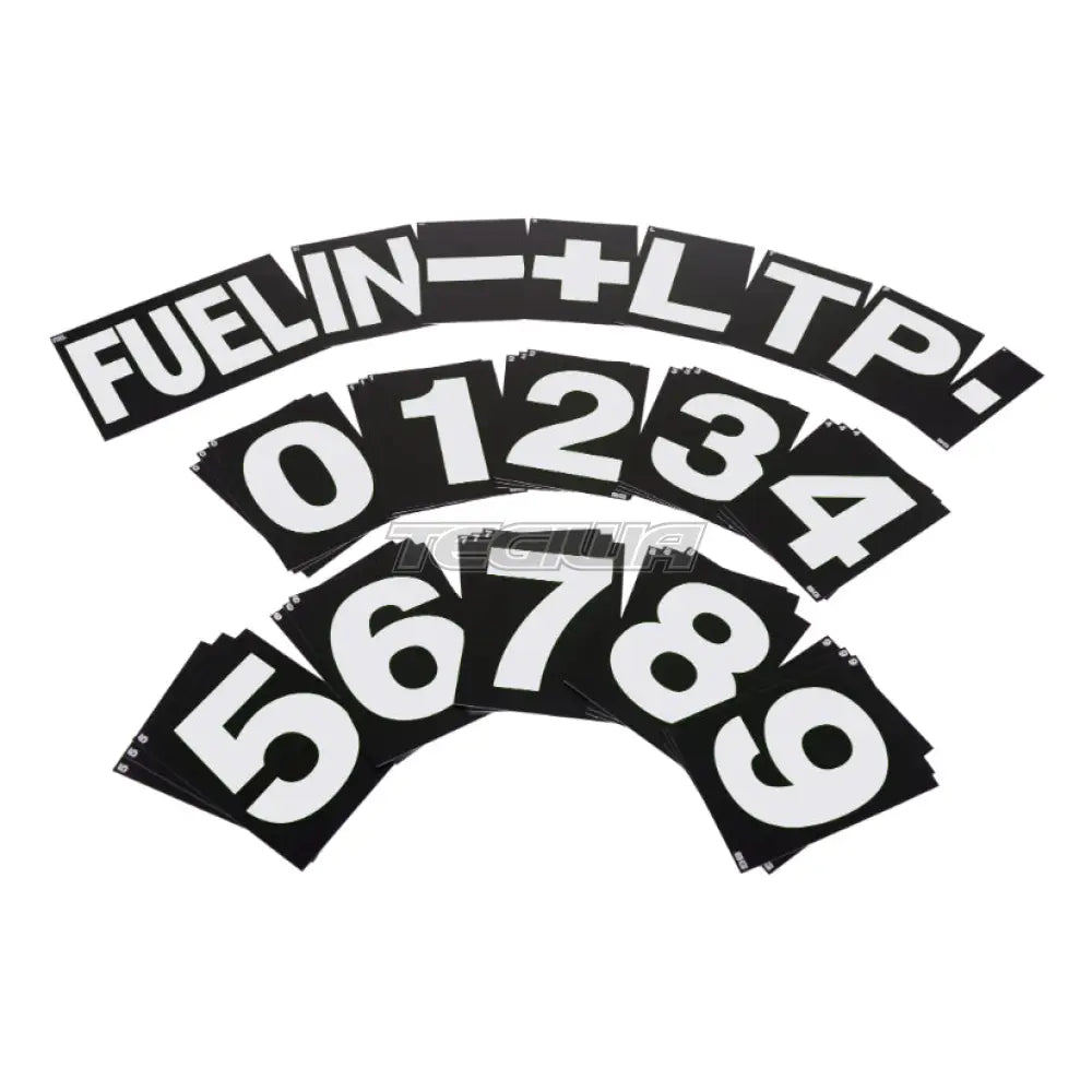 BG Racing Standard Pit Board Number Set