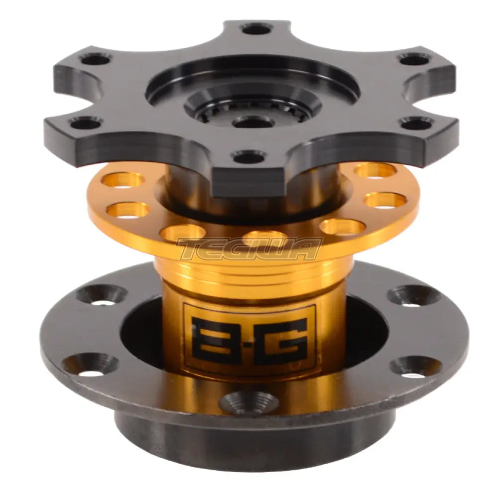 BG Racing Steering Wheel Racing Quick Release Bolt On 6x70mm PCD (With