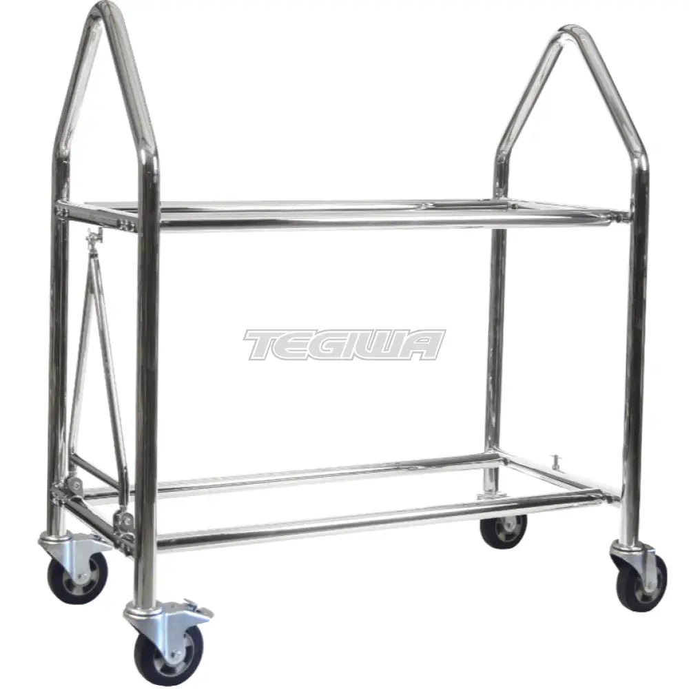 BG Racing Wheel and Tyre Trolley Stainless Steel
