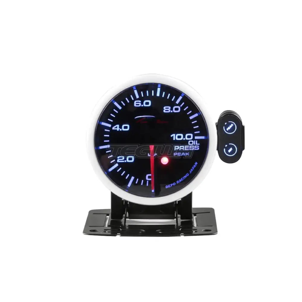 Depo Racing Oil Pressure Bar Stepper Motor Gauge Peak 52mm