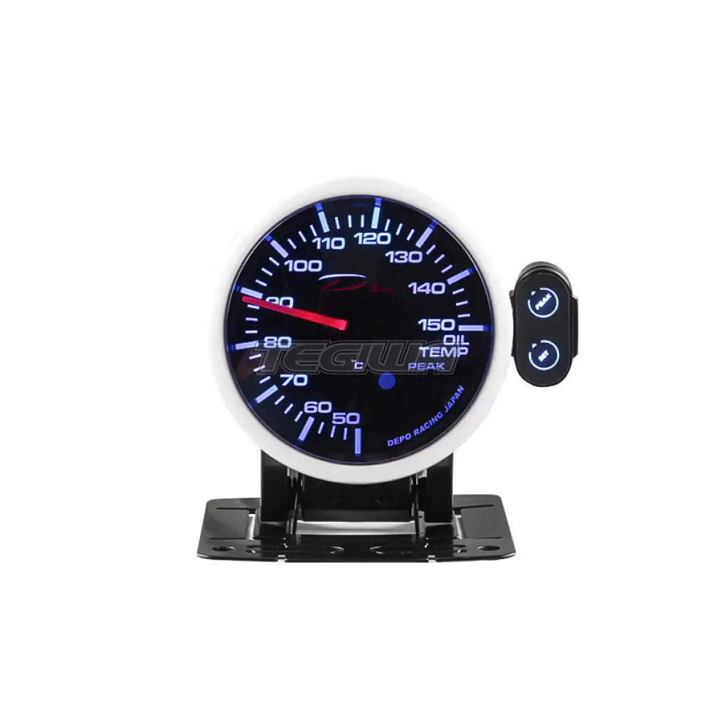 Depo Racing Oil Temperature Bar Stepper Motor Gauge Peak 52mm