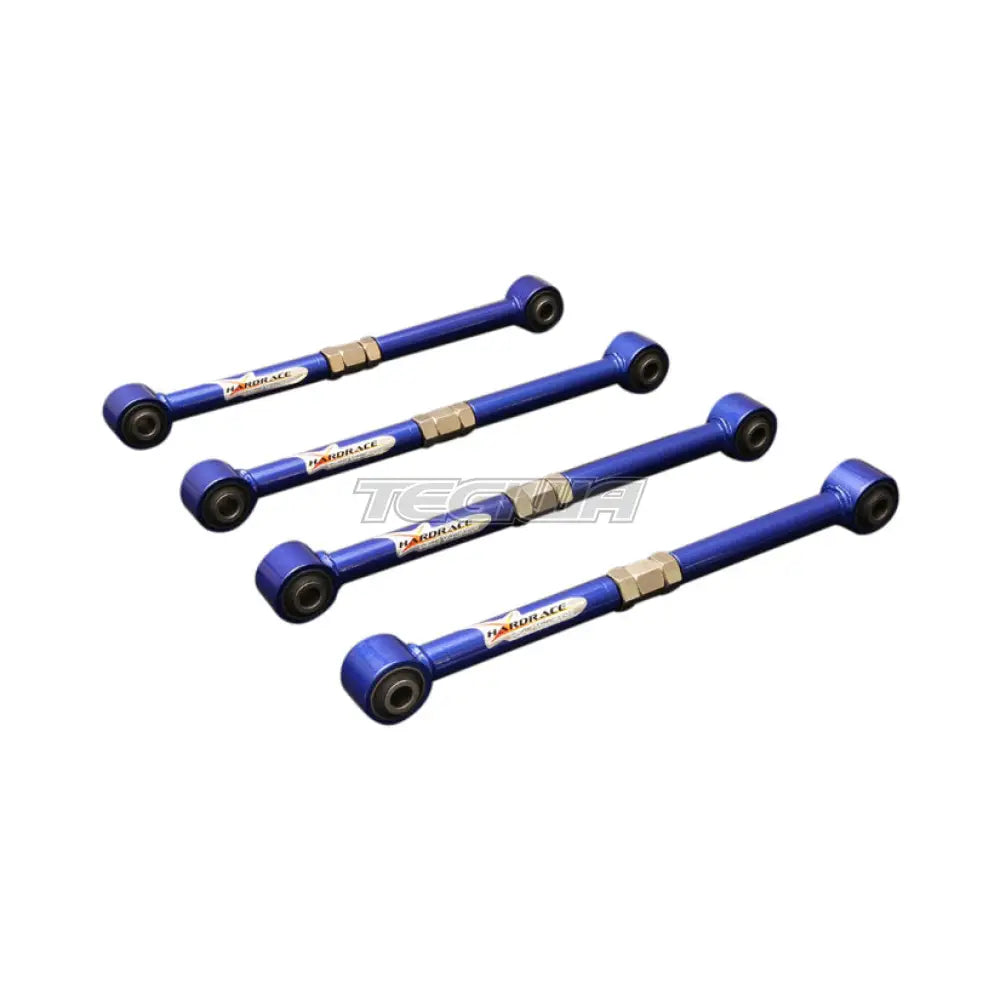 Hardrace Adjustable Rear Tie Rod 4Pc Set With Hardened Rubber Bushes 4