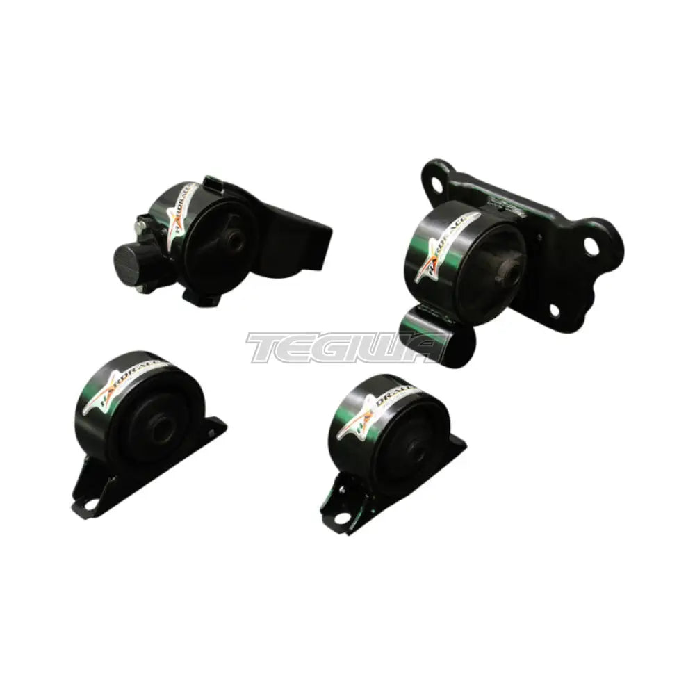 Hardrace Hardened Engine Mounts 4Pc Set Mitsubishi Lancer Virage AT 1.