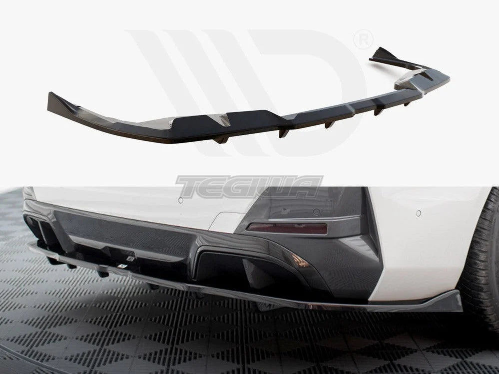 Maxton Design Central Rear Splitter Vertical Bars V.2 BMW i4 M-Pack G2