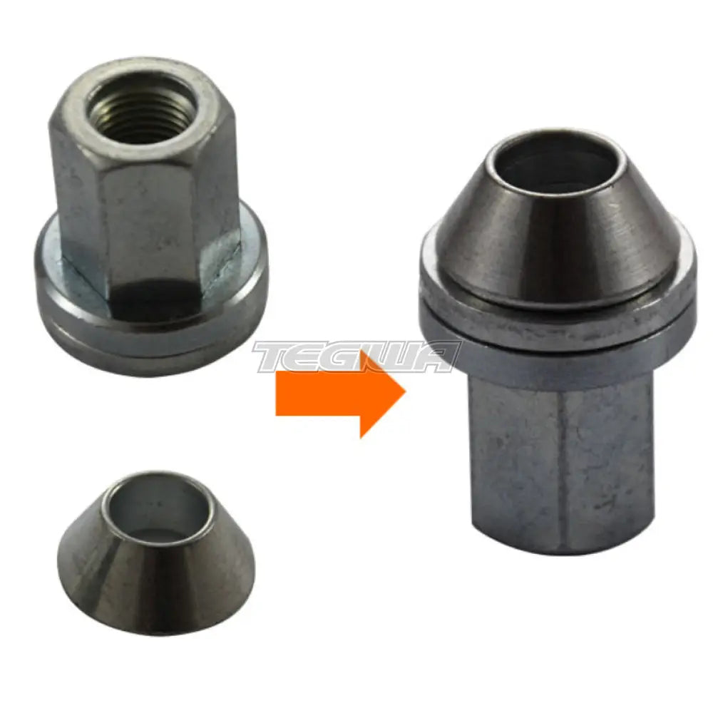 RRS Flat Nut Adapter To Conical Seat