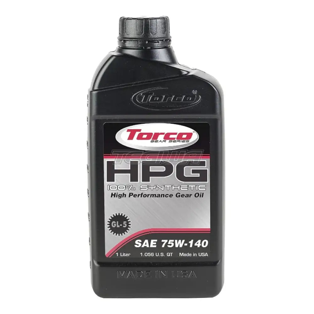 Torco HPG High Performance Gear Oils Fully Synthetic 75W140 1 Litre